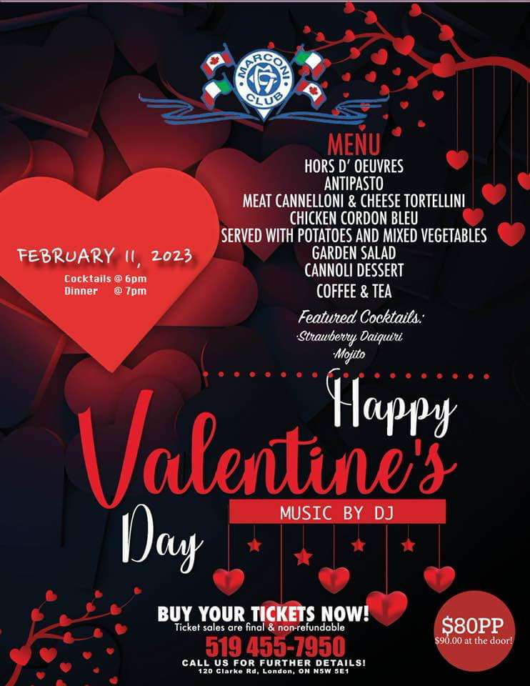Happy Valentine's Day Music Event - Event Venue | Marconi Club of London
